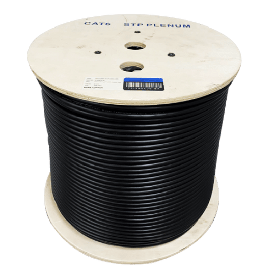 Cat6 Plenum Shielded STP Pure Copper 550mhz- 1000 Ft – Delco Cables